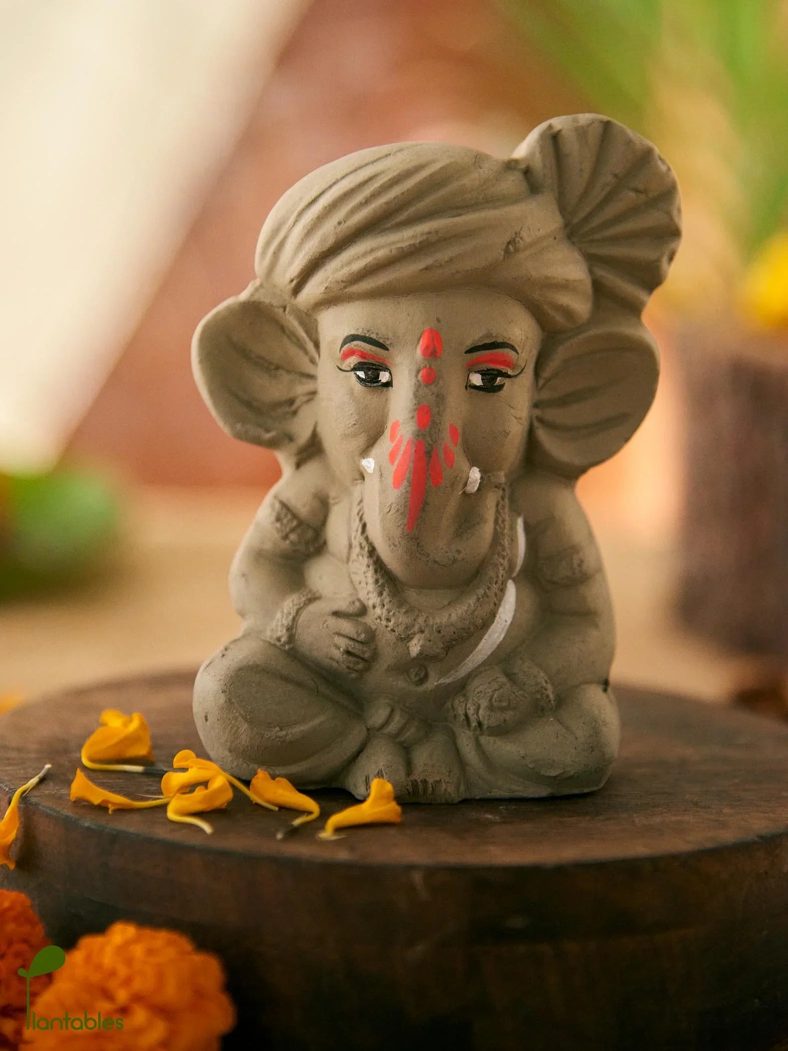 Plantable Clay Ganesha with Seeds | Handmade | Sustainable